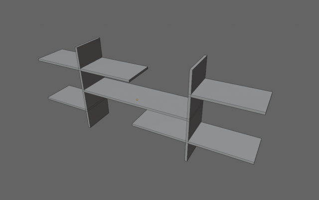 Wooden shelf 3D Model in Shelving 3DExport