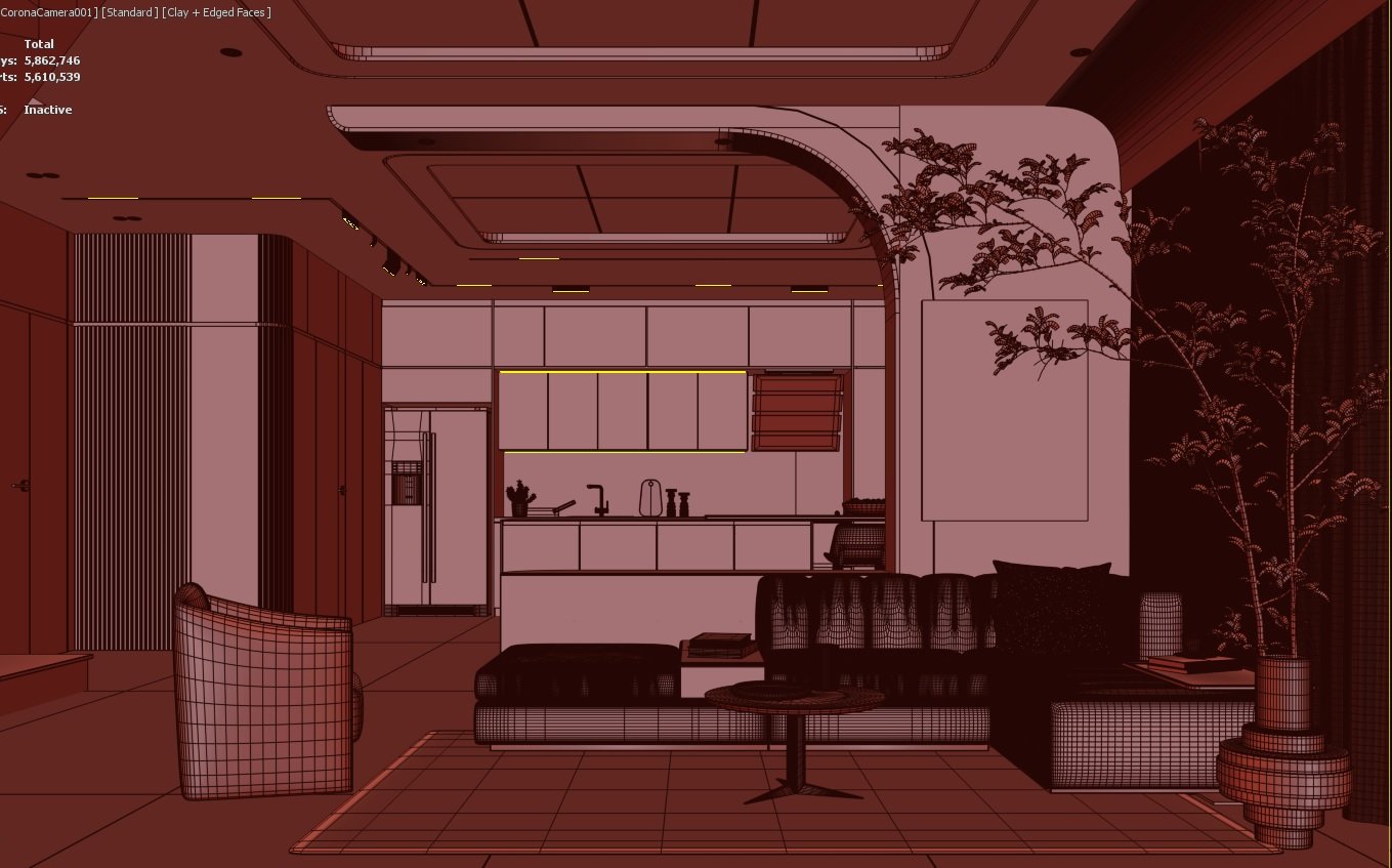 Penthouse interior Modèles 3D in Salon 3DExport