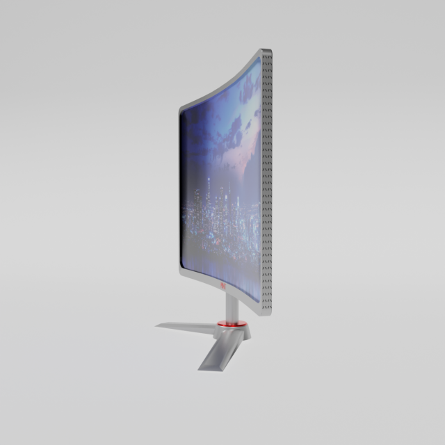 LED Monitor 3D Model in Computer 3DExport