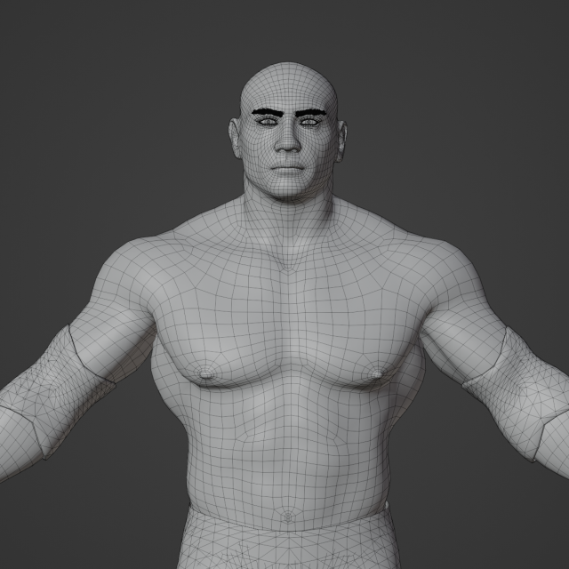Dave Batista Realistic Character 3D Model in Man 3DExport