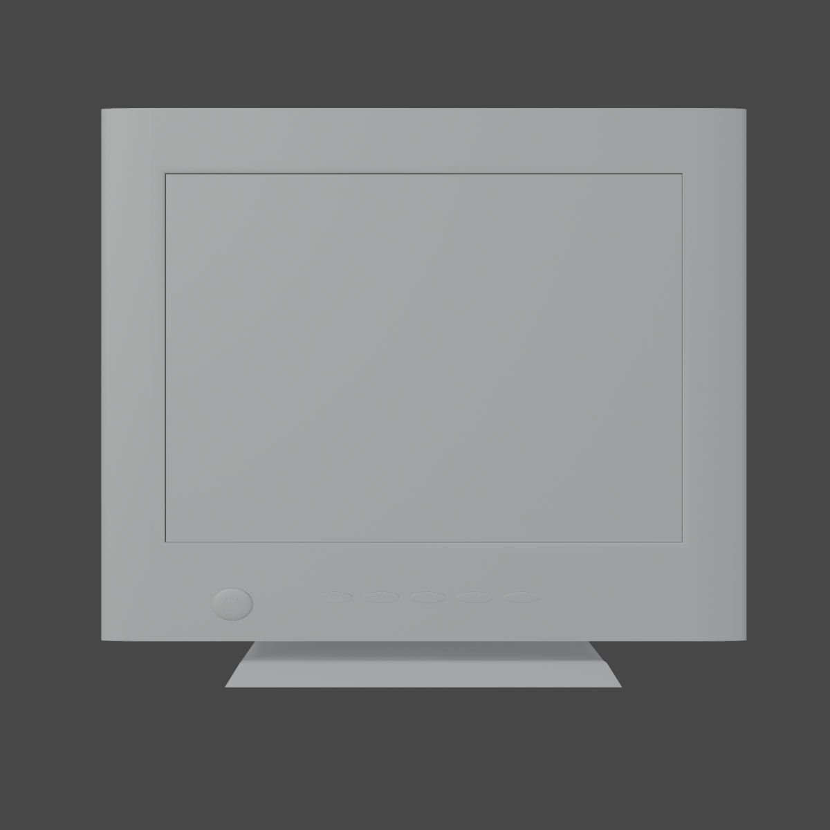 Old Computer Monitor Front