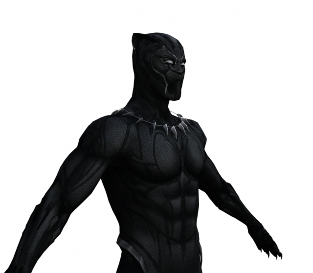 Black Panther Realistic Character 3D Model in Fantasy 3DExport