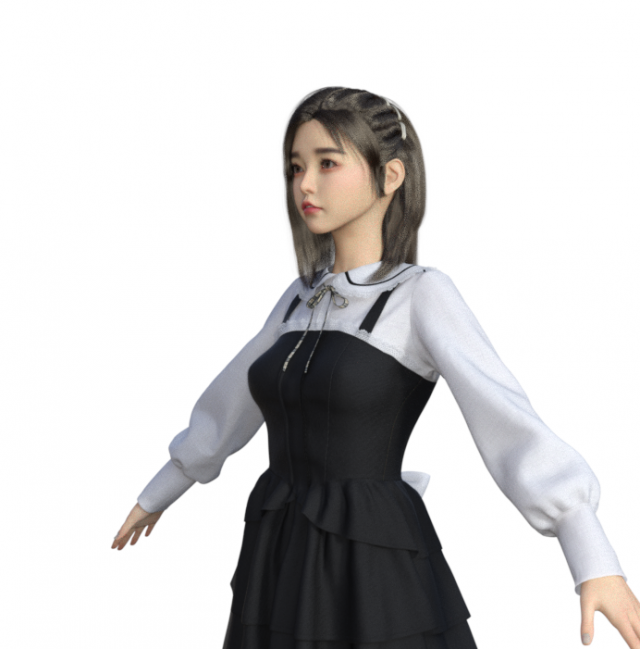 Japanese Girl Schoolgirl Realistic Character 3d Model In Woman 3dexport
