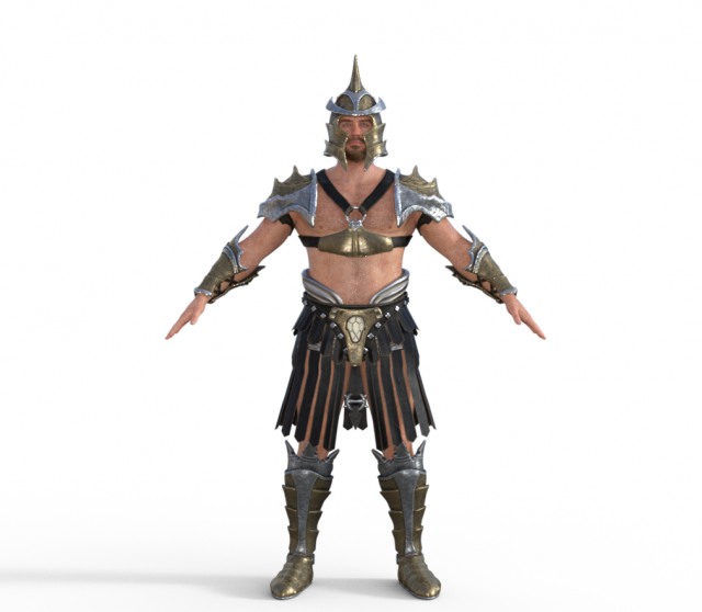 Medieval Warrior Realistic Character 3D Model in Man 3DExport