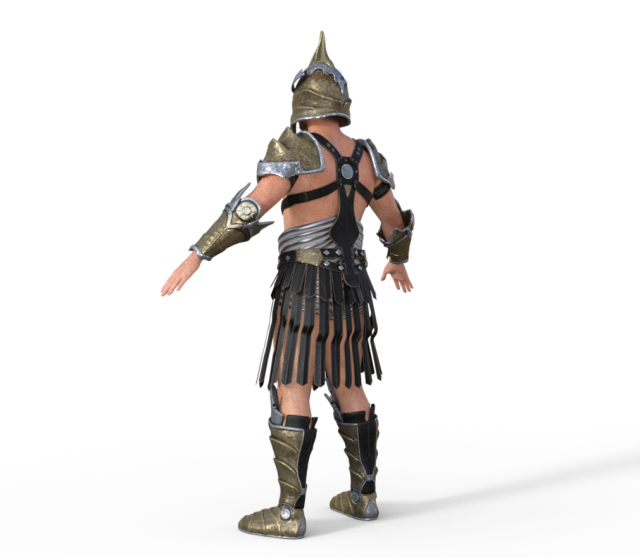 Medieval Warrior Realistic Character 3D Model in Man 3DExport