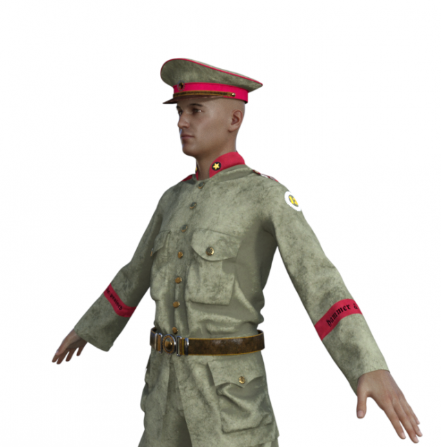 World War Soldier Realistic Character 3D Model in Man 3DExport