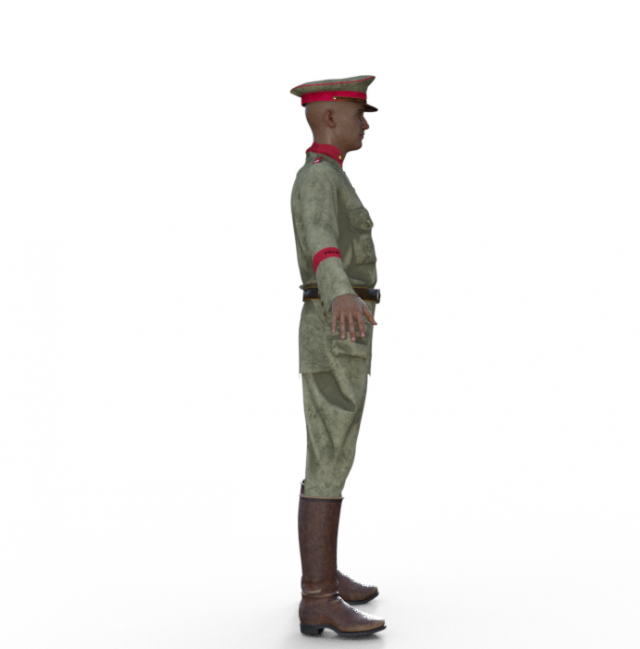 World War Soldier Realistic Character 3D Model in Man 3DExport