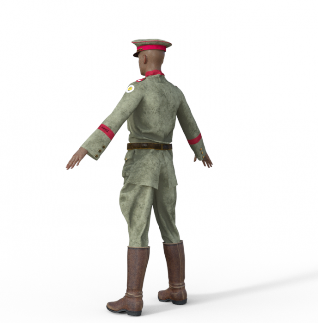 World War Soldier Realistic Character 3D Model in Man 3DExport