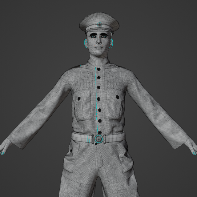 World War Soldier Realistic Character 3D Model in Man 3DExport