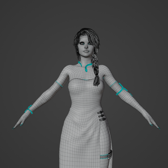 Agent Girl 02 Realistic Character 3D Model in Woman 3DExport