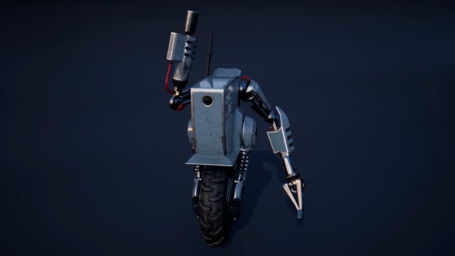 Droid Outlander 3D Model in Robot 3DExport