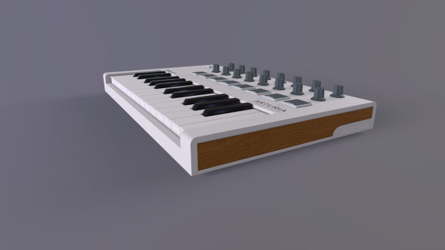 MIDI Arturia MiniLab mkII 3D Model in Audio 3DExport