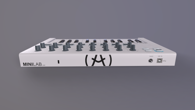 MIDI Arturia MiniLab mkII 3D Model in Audio 3DExport
