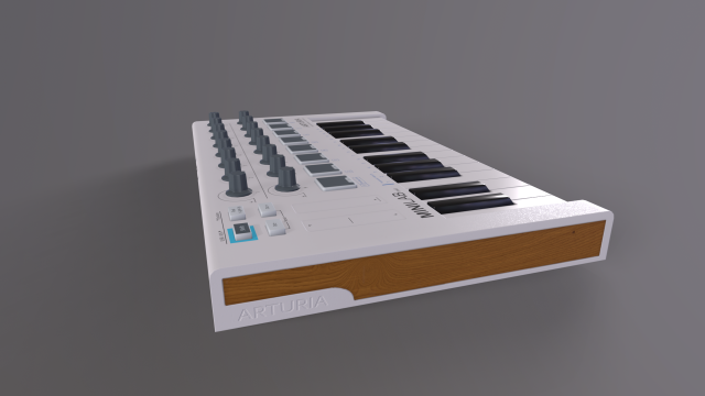 MIDI Arturia MiniLab mkII 3D Model in Audio 3DExport