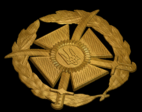 General military insignia of the armed forces of Ukraine 3D Print Model ...