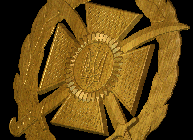 General military insignia of the armed forces of Ukraine 3D Print Model ...