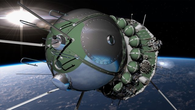 First spacecraft Vostok-1 3D Model in Real Spacecraft 3DExport