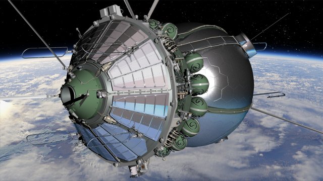 First spacecraft Vostok-1 3D Model in Real Spacecraft 3DExport