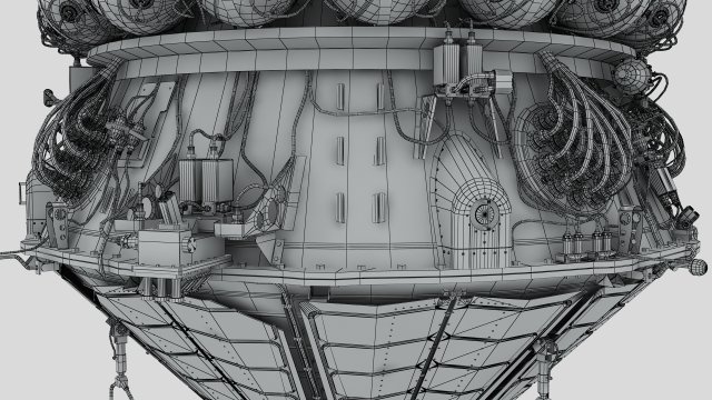 First spacecraft Vostok-1 3D Model in Real Spacecraft 3DExport