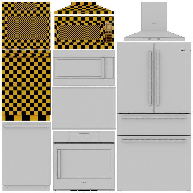 BOSCH Application Collection Set 01 3D Model in Kitchen 3DExport