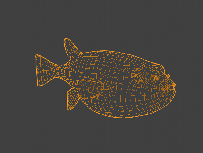 PufferFish Modelados 3D in Pez 3DExport