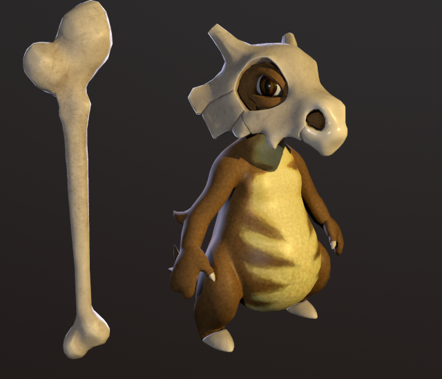 Pokemon Kubon low-poly model Modèle 3D in Dessin animé 3DExport