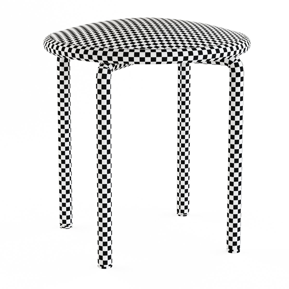 Round stools with metal legs 3 color options 3D Models in Stool 3DExport