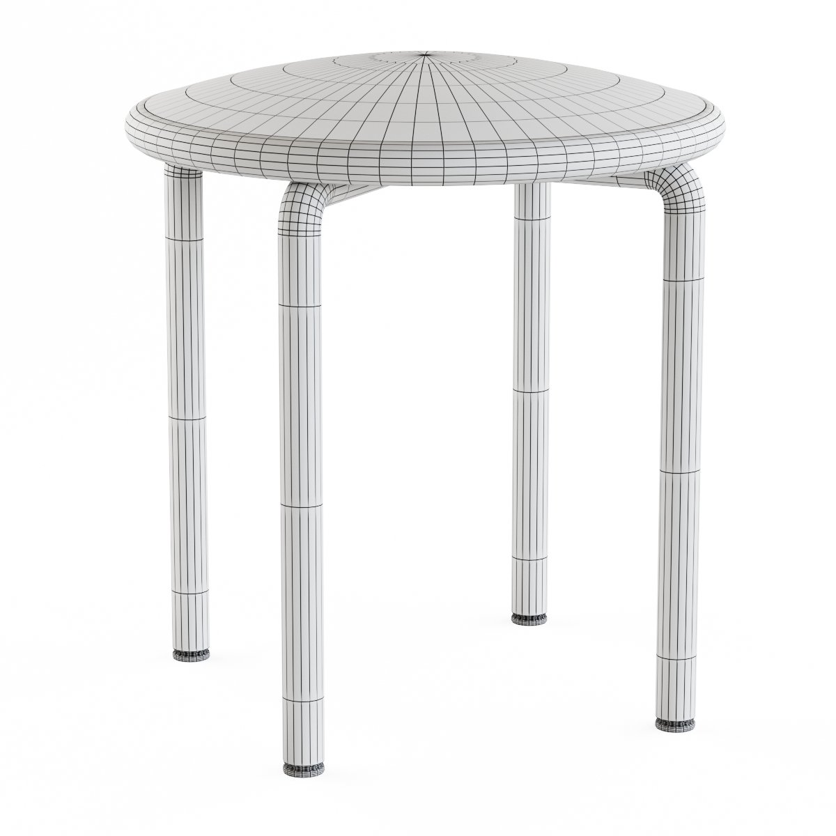 Round stools with metal legs 3 color options 3D Models in Stool 3DExport