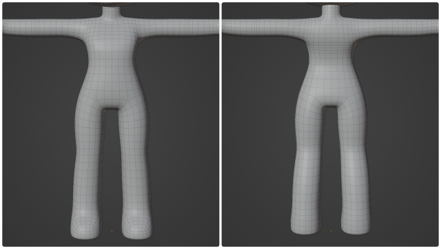 Base Model Cartoon Character Low-poly 3D Model in Anatomy 3DExport