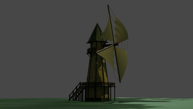 Fantasy mill 3D Model in Buildings 3DExport