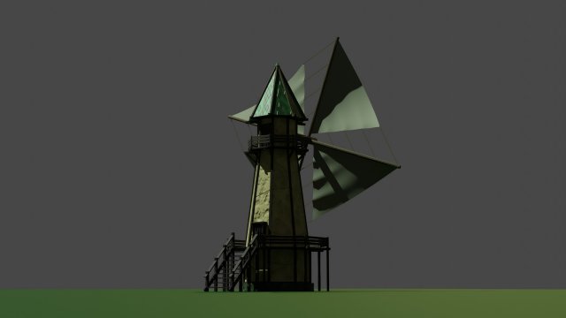Fantasy mill 3D Model in Buildings 3DExport