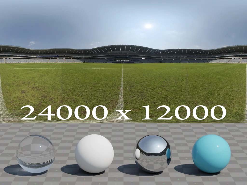 The stadium 3D 모델 in HDRI 3DExport