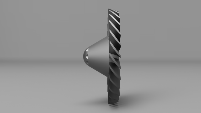 GE TF34 Fan Blade and Nose Cone 3D Model in Parts 3DExport