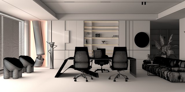 Office 3D Model in Office 3DExport