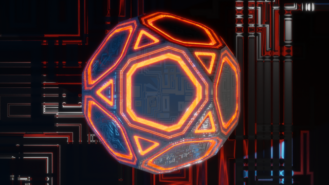 Sci-fi Glowing Orb Low-poly 3D Model in Other 3DExport
