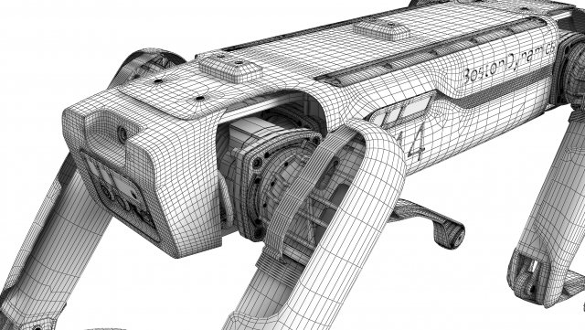 Rigged Boston Dynamics Spot Robot Dog 3D Model in Fantasy 3DExport