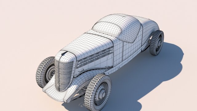 Gaz Gl1 Sport car 3D Model in Old Cars 3DExport