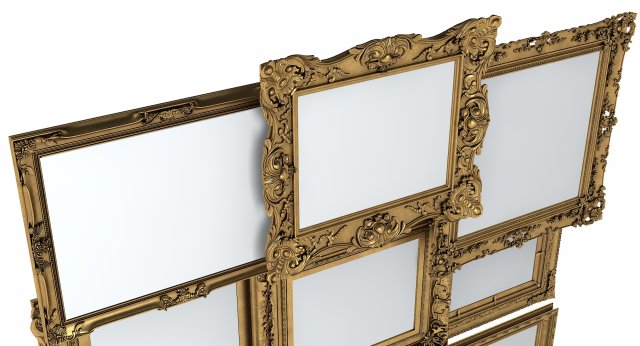 Grand Picture Frame Set 3D Model in Decoration 3DExport