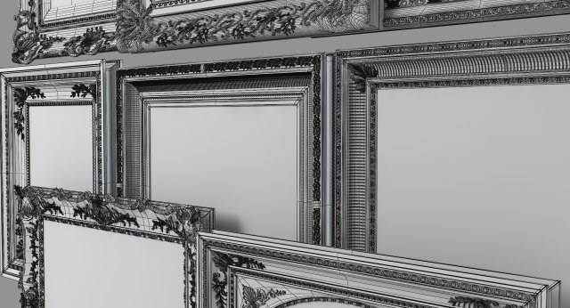 Grand Picture Frame Set 3D Model in Decoration 3DExport