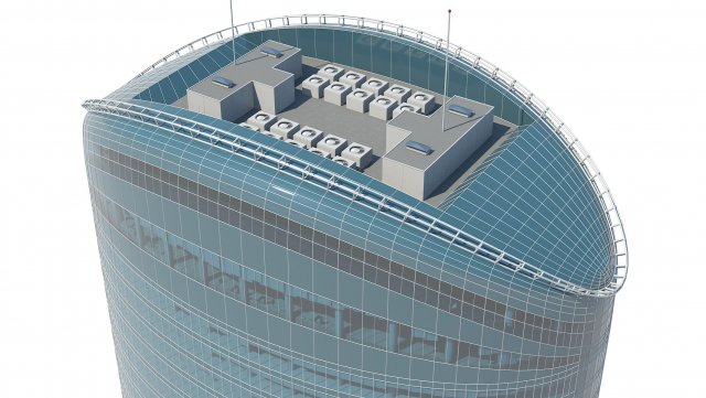 Generic Skyscraper Tower 3D Model in Buildings 3DExport
