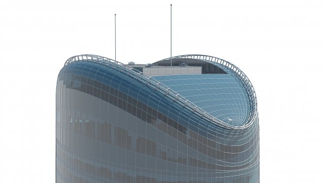 Generic Skyscraper Tower 3D Model in Buildings 3DExport