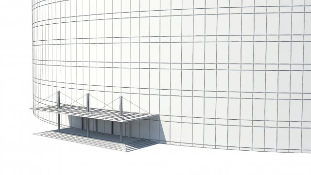 Generic Skyscraper Tower 3D Model in Buildings 3DExport