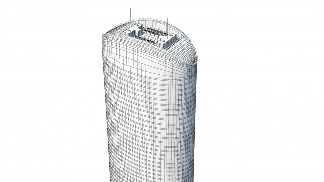 Generic Skyscraper Tower 3D Model in Buildings 3DExport