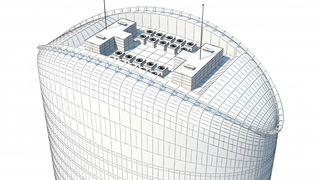 Generic Skyscraper Tower 3D Model in Buildings 3DExport