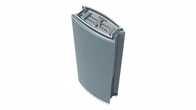 Skyscraper 3D Model in Buildings 3DExport