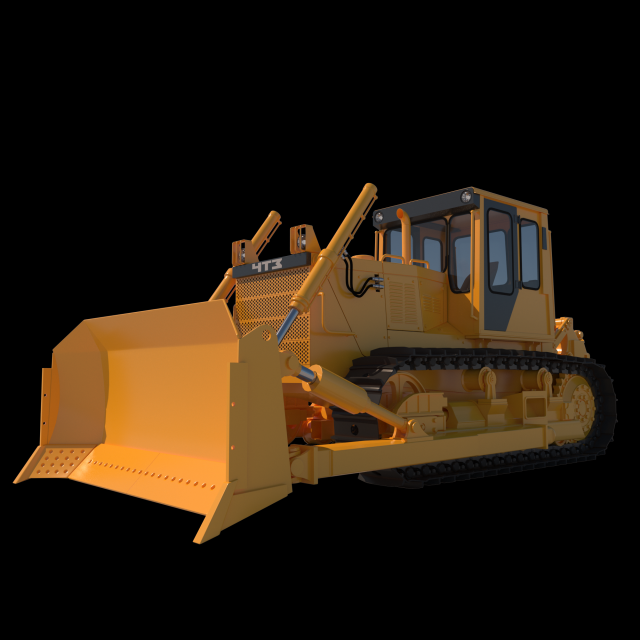 Chtz buldozer 3D Model in Heavy Equipment 3DExport