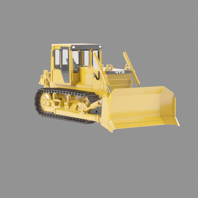 Chtz buldozer 3D Model in Heavy Equipment 3DExport