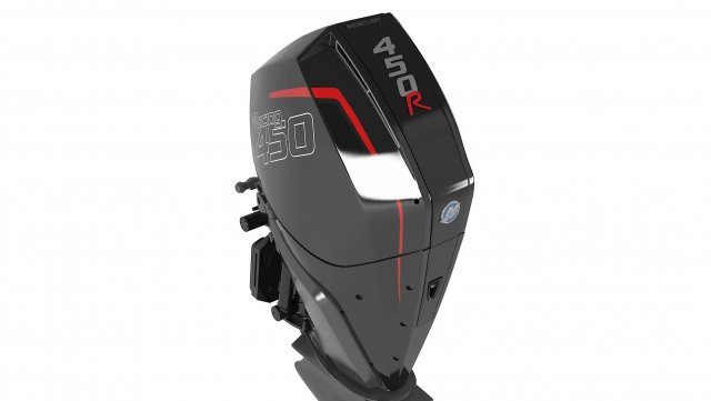 Mercury Racing 450R Boat Engine 3D Model in Parts 3DExport