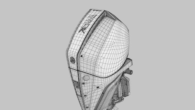 Mercury Racing 450R Boat Engine 3D Model in Parts 3DExport