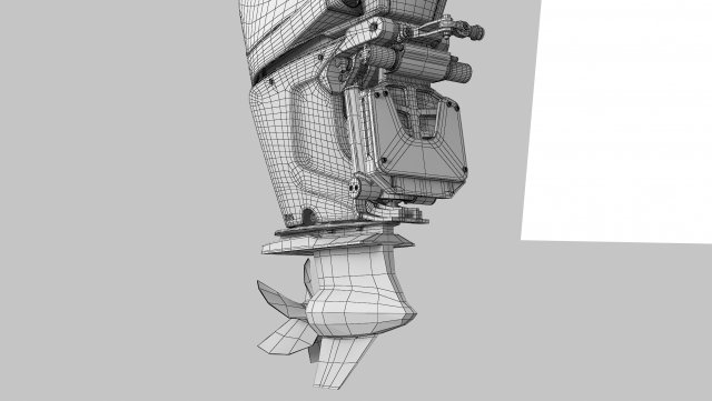 Mercury Racing 450R Boat Engine 3D Model in Parts 3DExport